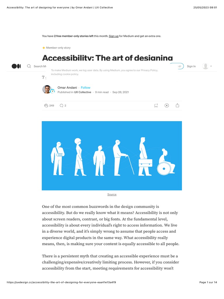 Accessibility: The Art of Designing For Everyone - by Omar Andani - UX ...