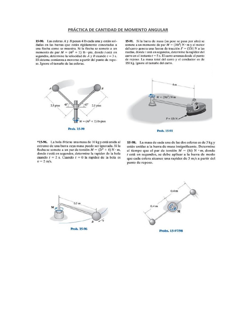 Práctica de Momento Angular | PDF