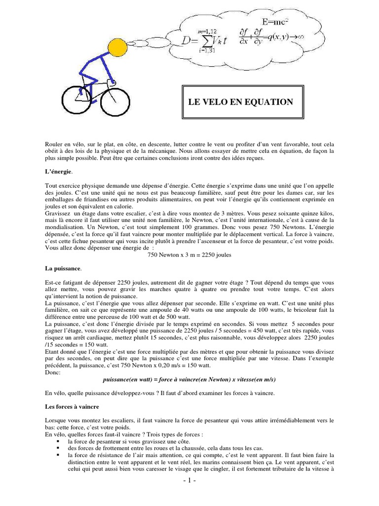 Velo Equation | PDF