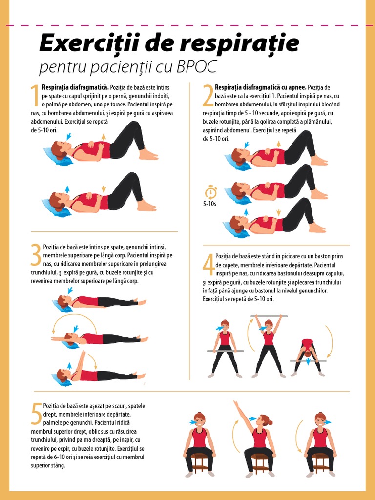 Exercitii Pentru Respiratie BPOC | PDF