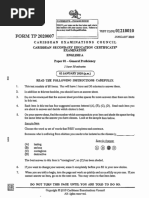 CXC CSEC English A Paper 1 Practice | PDF