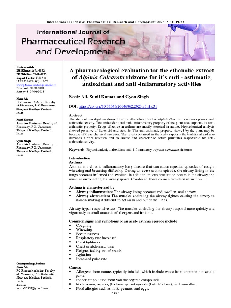 Wa0005. | PDF | Inflammation | Asthma