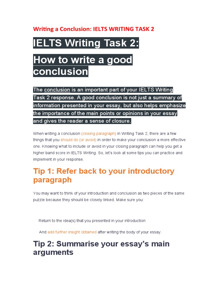 IELTS Writing TOPIC Conclusion | PDF | Essays | Nuclear Technology