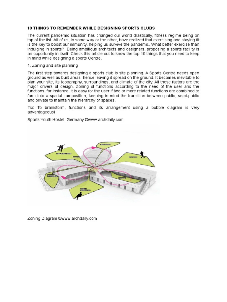 10 Things To Remember While Designing Sports Clubs | PDF | Business