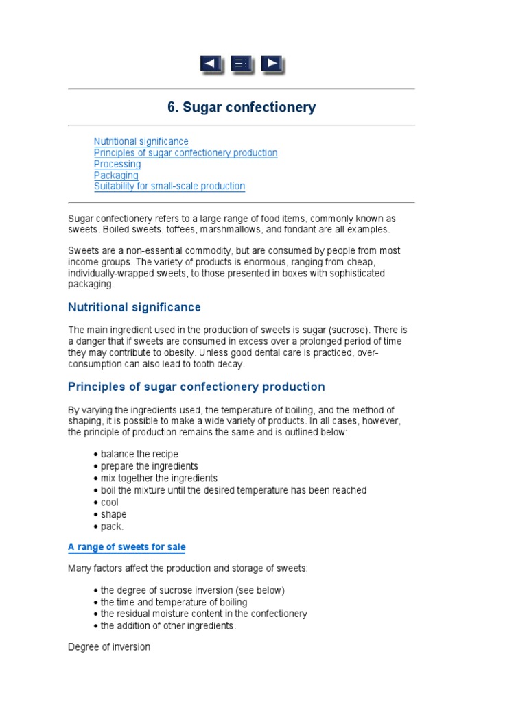 Basics of Confectionery | PDF | Candy | Sucrose