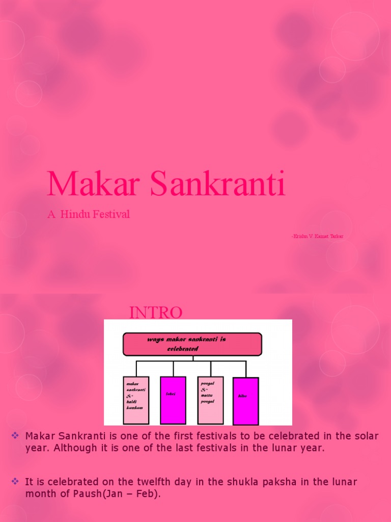 Makar Sankranti: A Hindu Festival | PDF