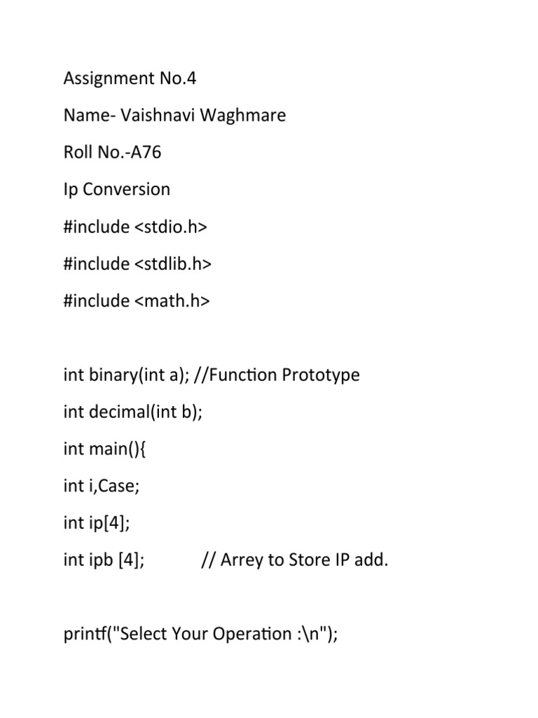 A76.Assignment No.4 | PDF