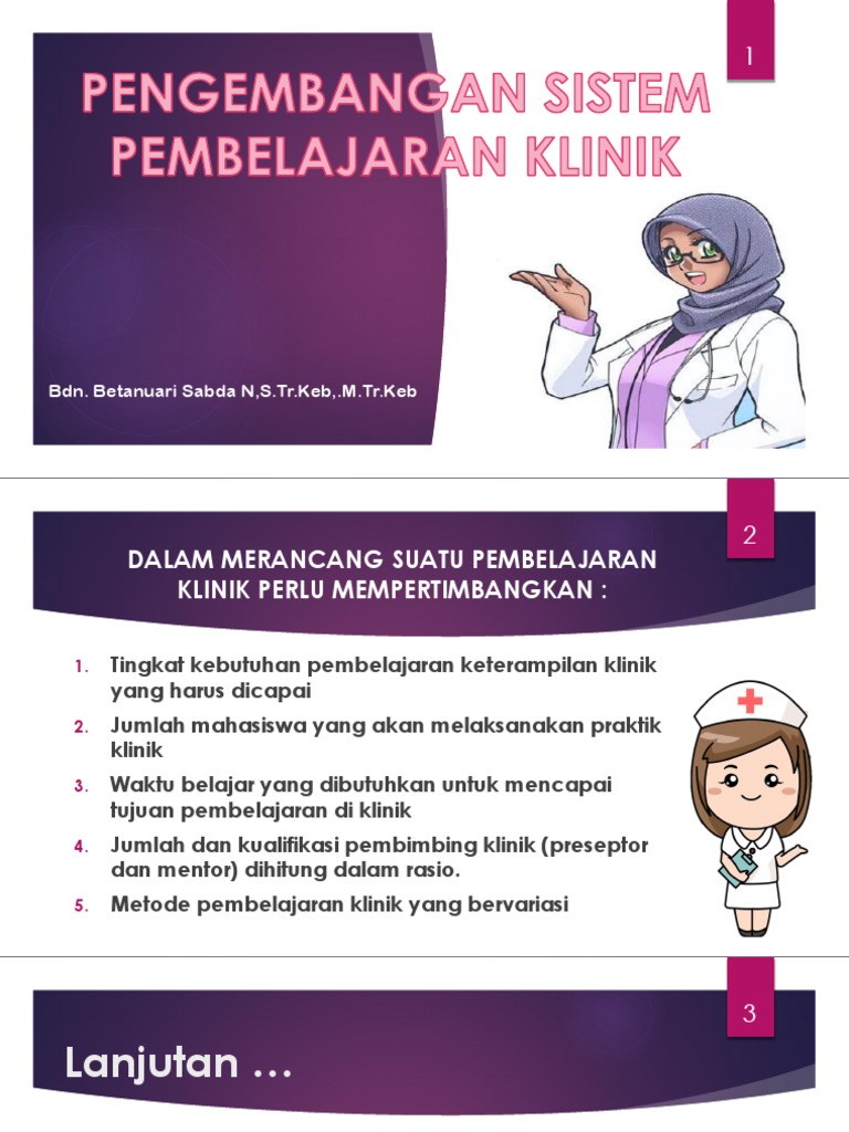 PTM 3 &4 Pengembangan Sistem Pembelajaran Klinik | PDF | Karier & Perkembangan