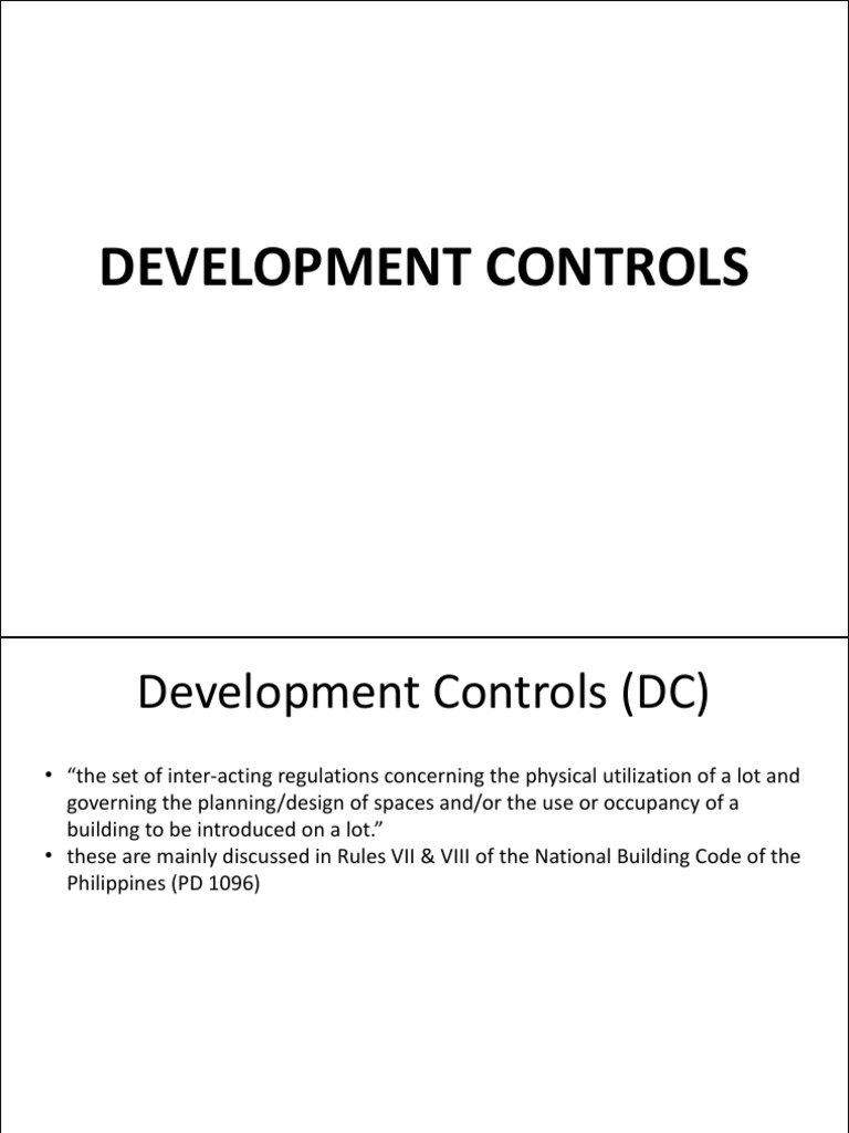 Development Controls | PDF