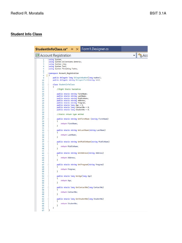 Account Registration - Lab Exer1 | PDF