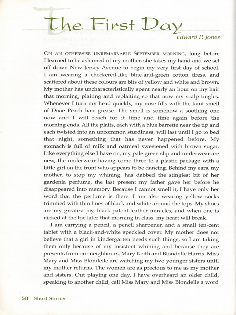 The First Day-Short Story PDF | PDF