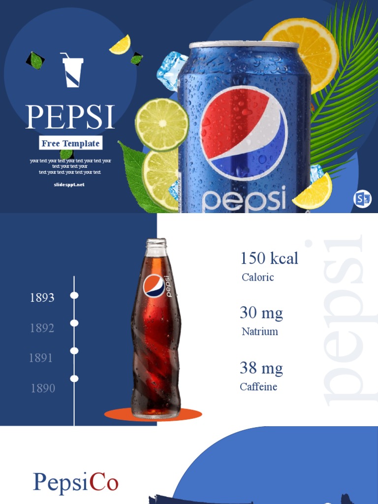 Pepsi: Free Template | PDF | Pepsi Co | Tullii