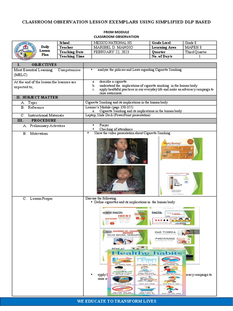 DLP Co1 | PDF | Cigarette | Learning