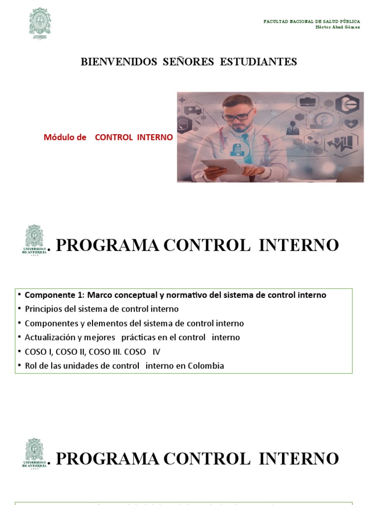 Presentación Control Interno Mayo 15 | PDF