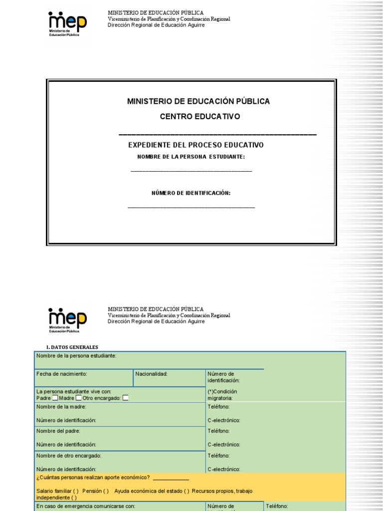 Formato de Expediente | PDF