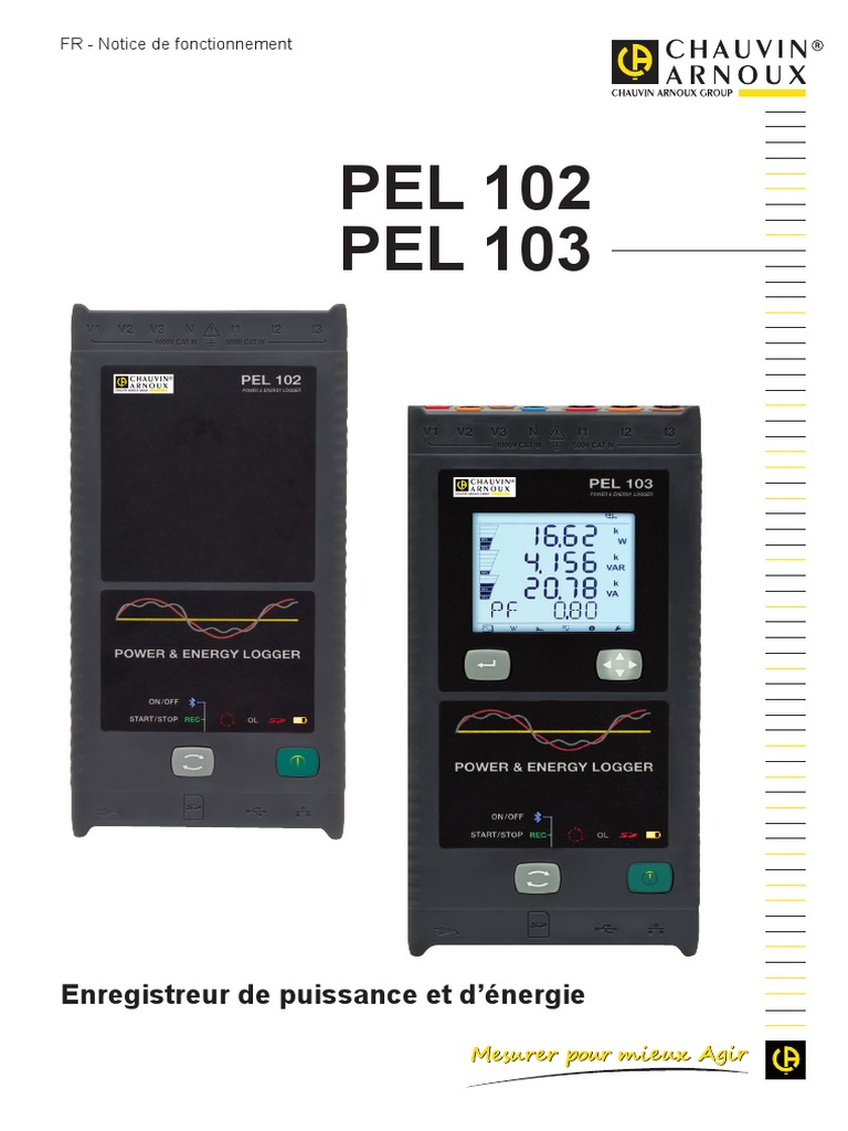 PEL 102 PEL 103: Enregistreur de Puissance Et D'énergie | PDF | Maison ...