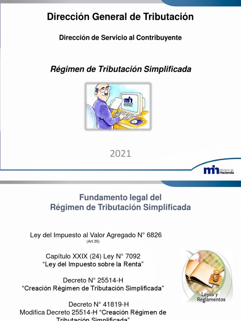Regimen Tributacion Simplificada Feb 2021 Ajustada Agosto 2022 | PDF | Impuestos | Factura