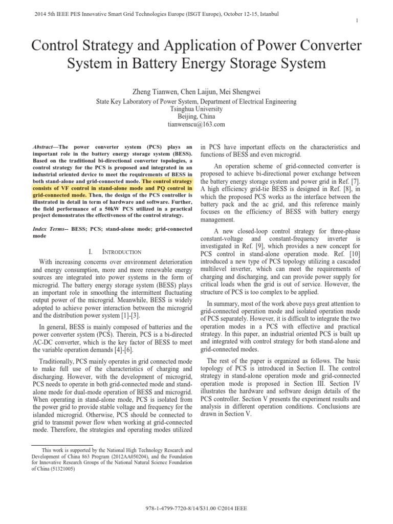 Control Strategy and Application of Power Converter | PDF | Root Mean ...