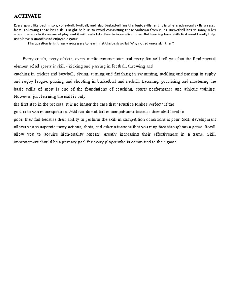 Lesson 3 Activity 1 | PDF