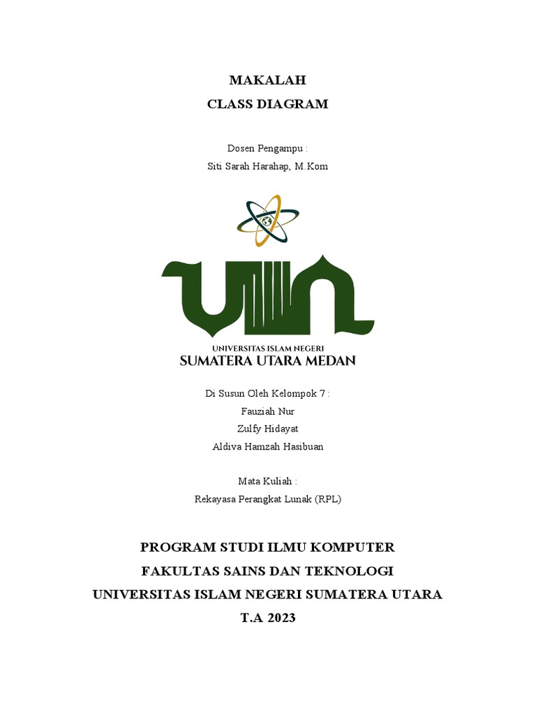 Makalah Class Diagram | PDF
