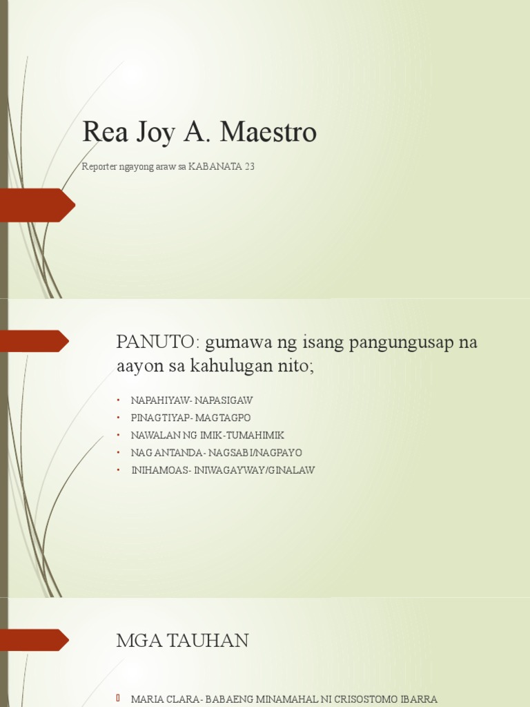 Ang Pangingisda | PDF