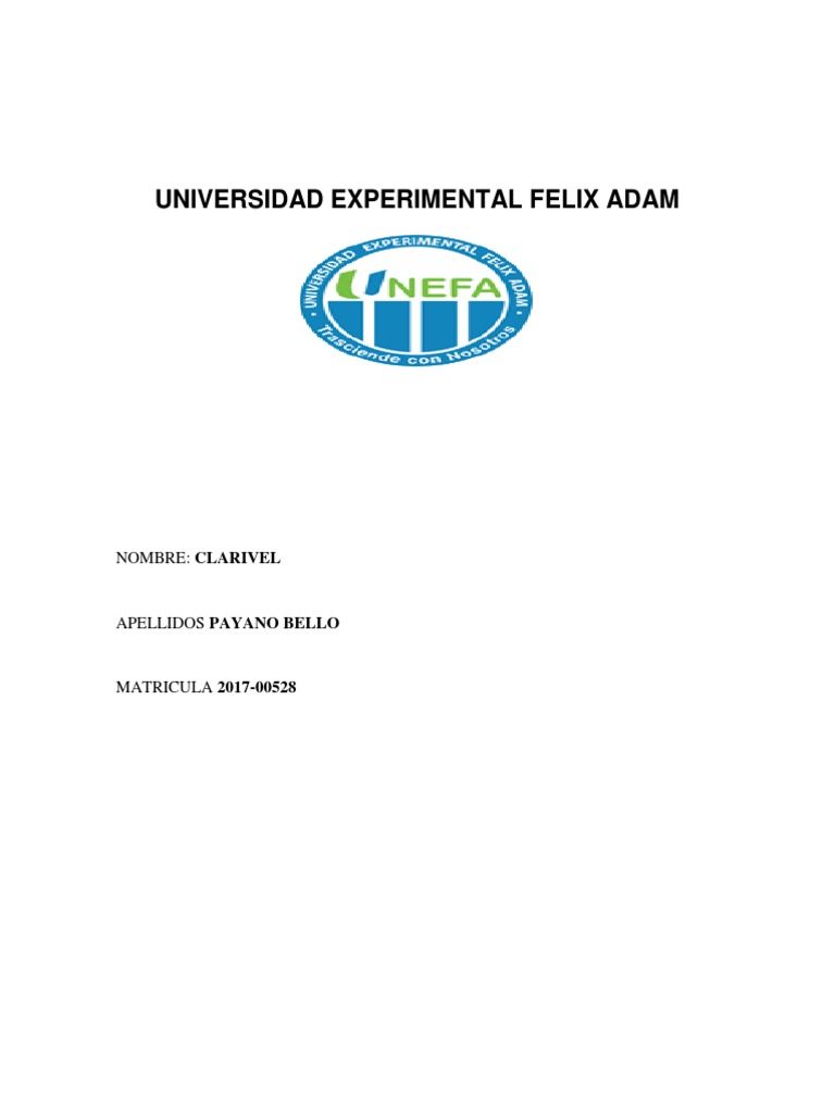 Universidad Experimental Felix Adam | PDF | Marketing | Investigación ...