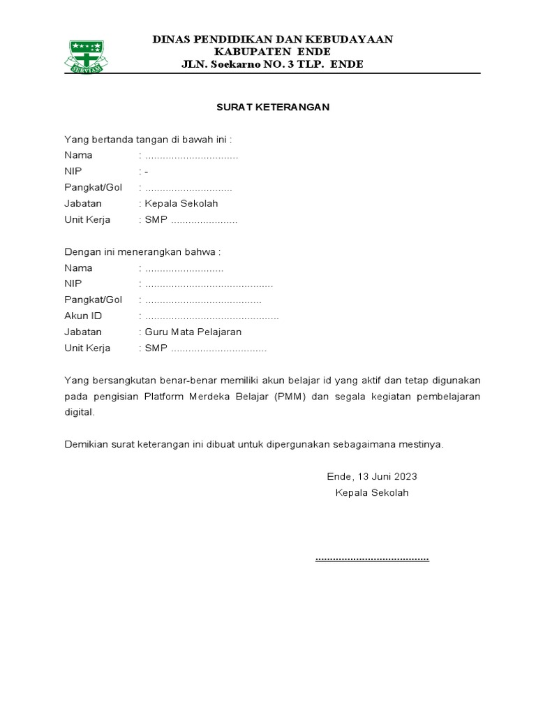 Surat Keterangan - Urusan PKG | PDF | Karier & Perkembangan | Game & Aktivitas