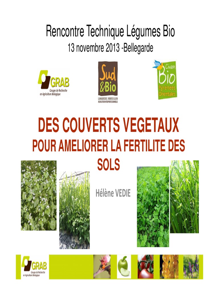 Couverts Vegetaux Grab 1 | PDF | Botanique | Horticulture