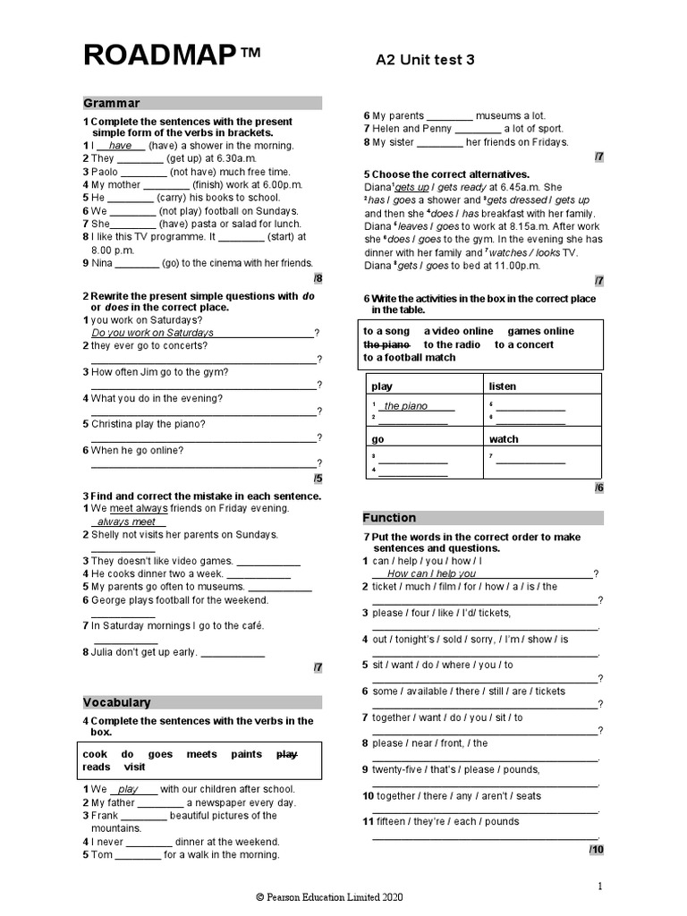 Unit Test 3 (Word) | PDF | Linguistics | Grammar