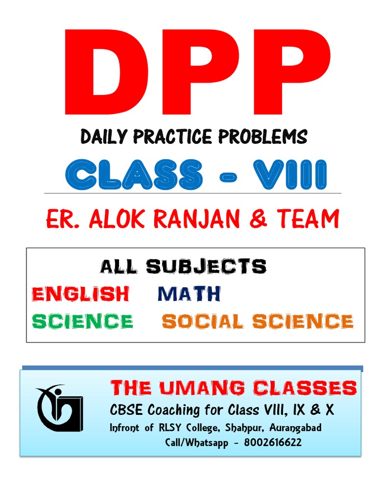 Class 8 DPP Final | PDF