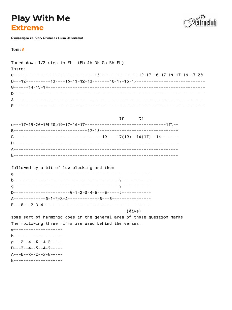Play With Me - Extreme | PDF