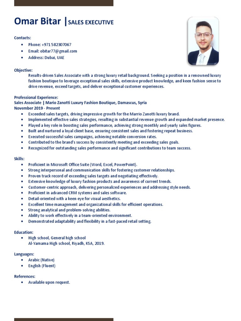 Omar Bitar's CV. | PDF