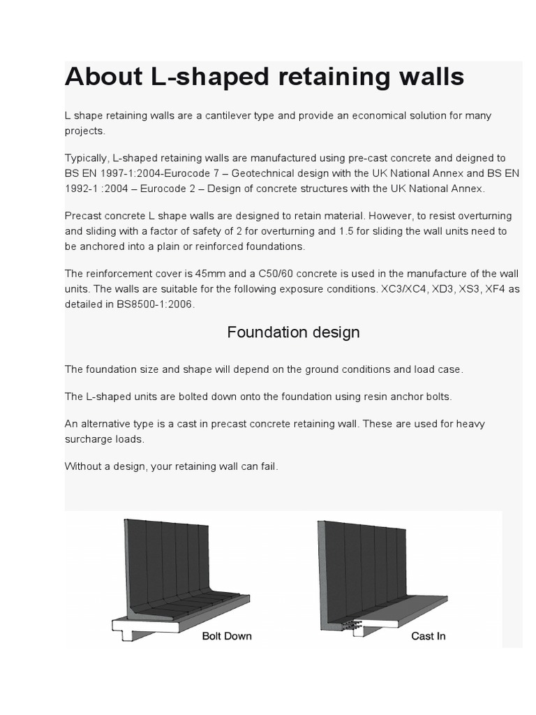 Retaining Wall | Download Free PDF | Structural Engineering | Building ...