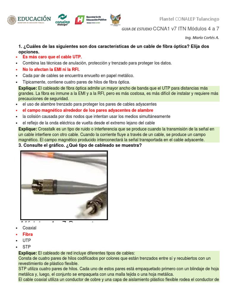 Ccna1 v7 Itn Módulos 4 A 7 | PDF | Conmutador de red | Red de computadoras
