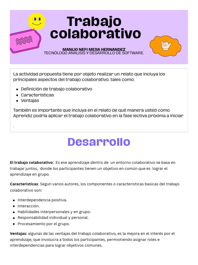 Trabajo Colaborativo | PDF