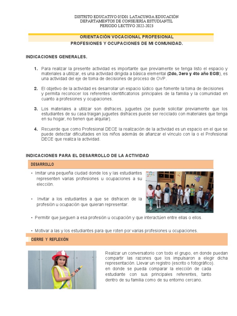 Actividad OVP 2 ELEMENTAL | PDF | Crecimiento personal y profesional