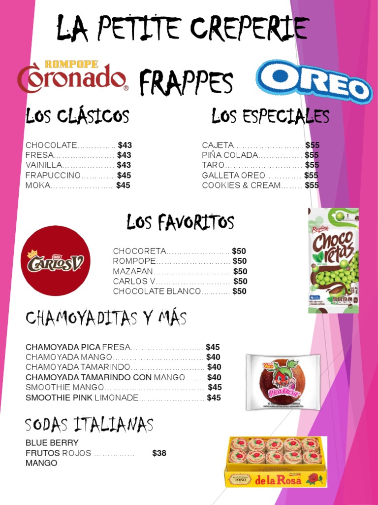 Nuevo Menu de Frappes | PDF