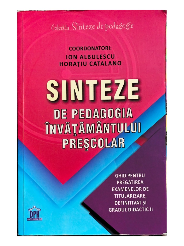Sinteze de Pedagogie Invatamantul Prescolar | PDF