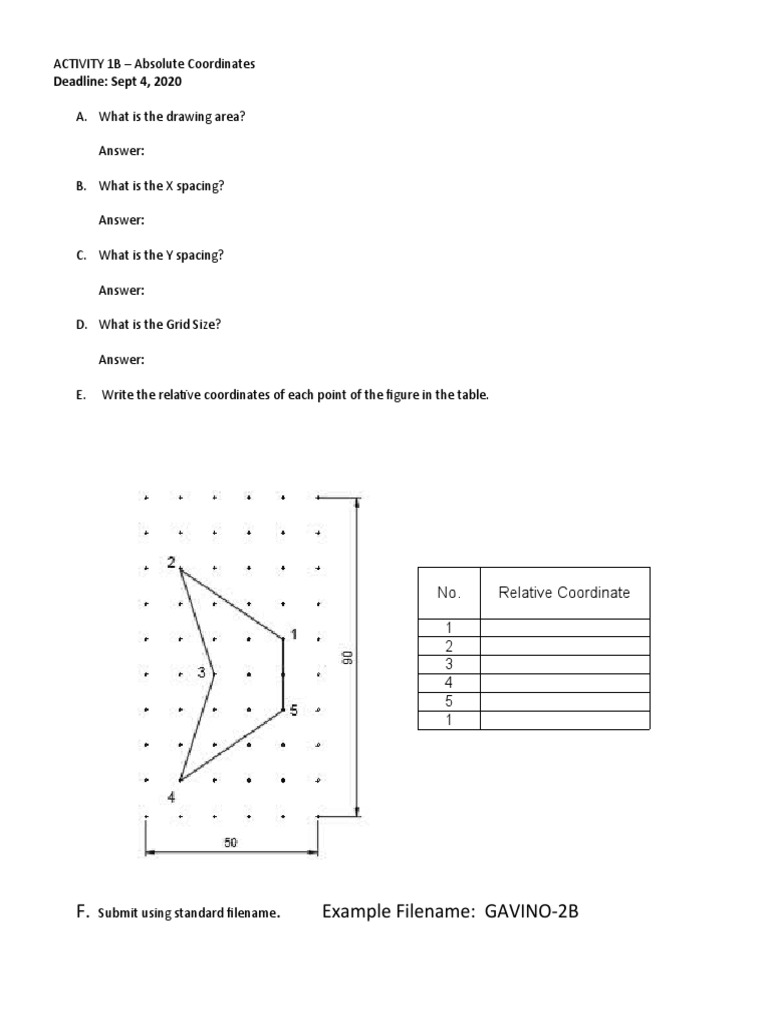 Activity 2B - Relative Coordinates | PDF Activity 2B - Relative Coordinates | PDF