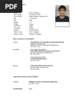 Biodata | PDF | Tagalog Language | Philippines