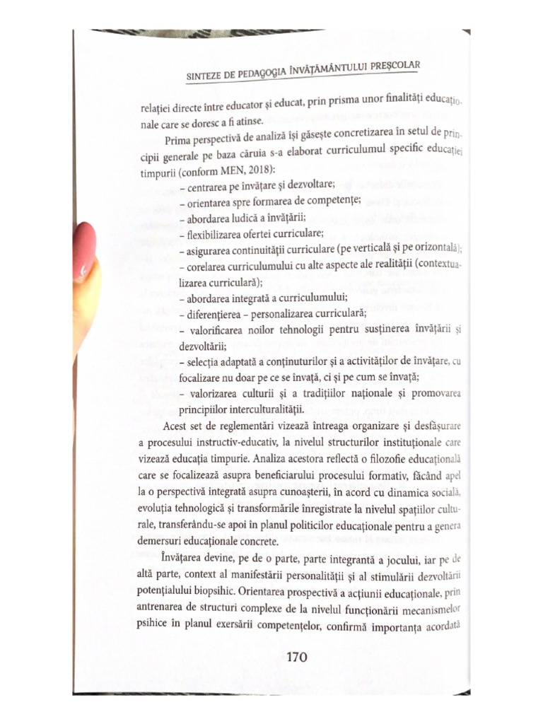Sinteze de Pedagigie Invatamantul Prescolar 8 | PDF