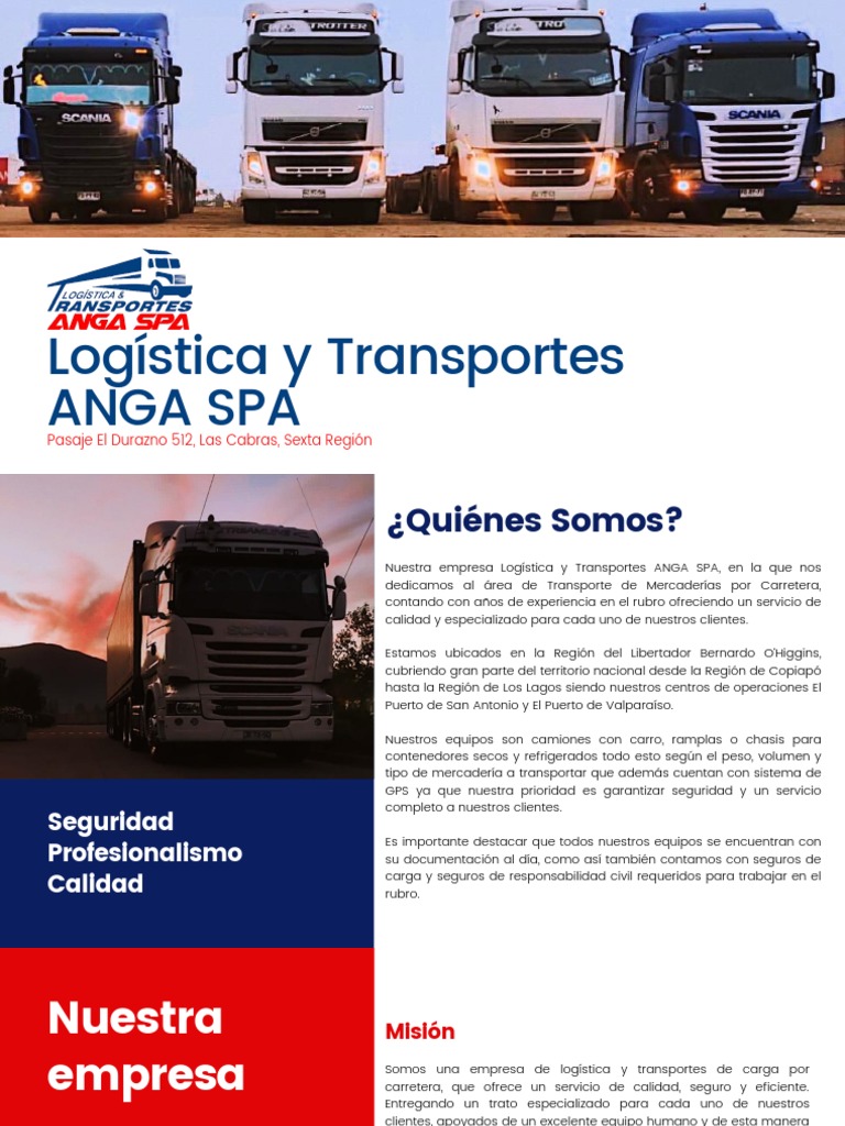 Presentacion ANGA | PDF | Logística | Transporte