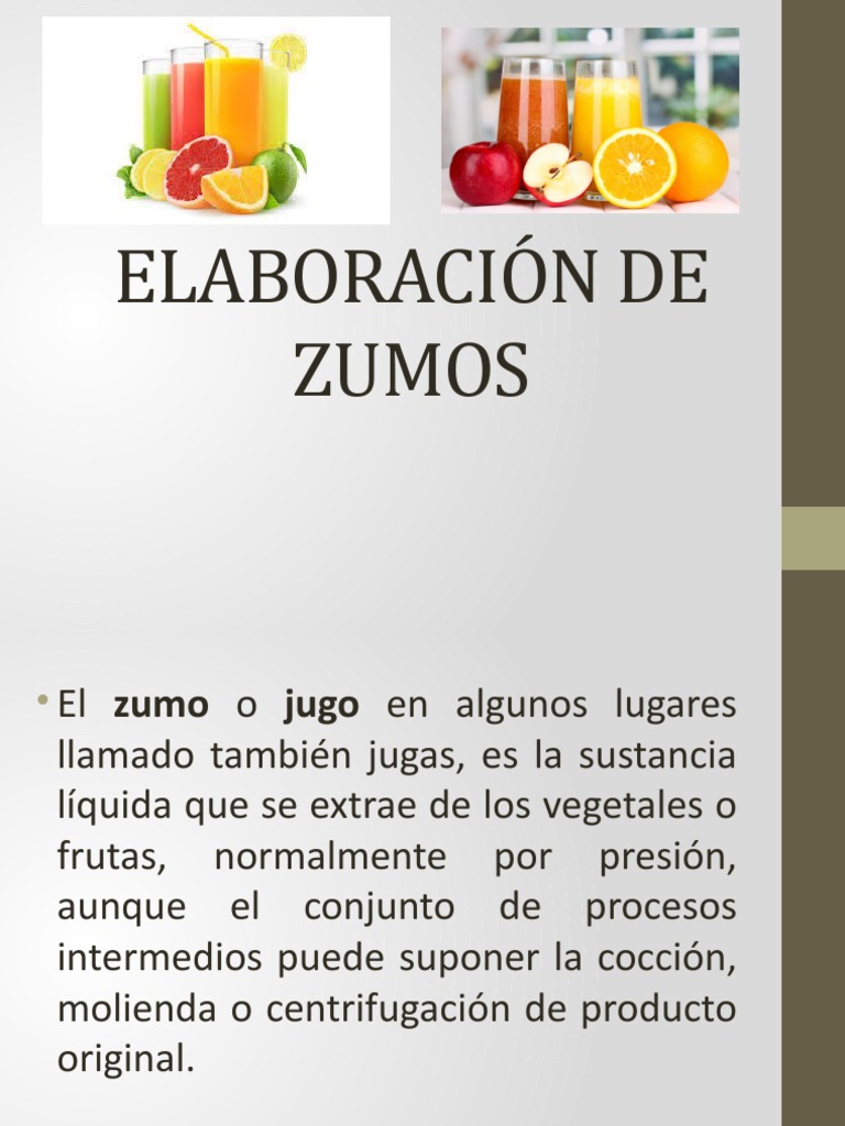 zumos | PDF