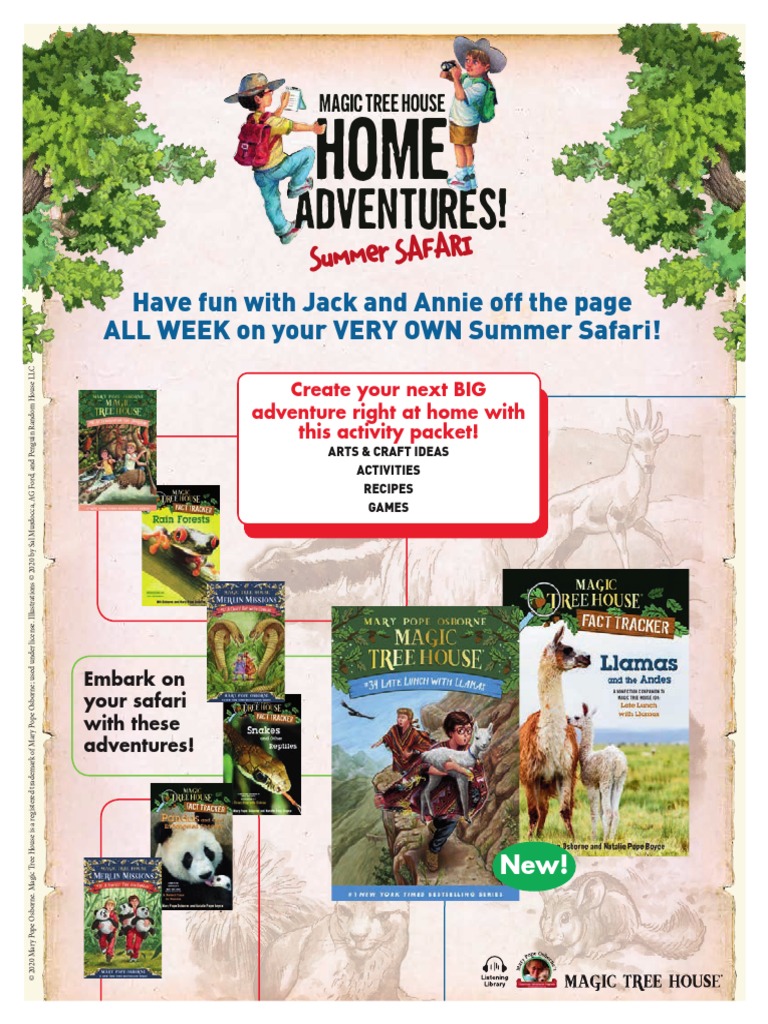 Magic Tree House Summer Safari Activities | PDF | Magic Tree House