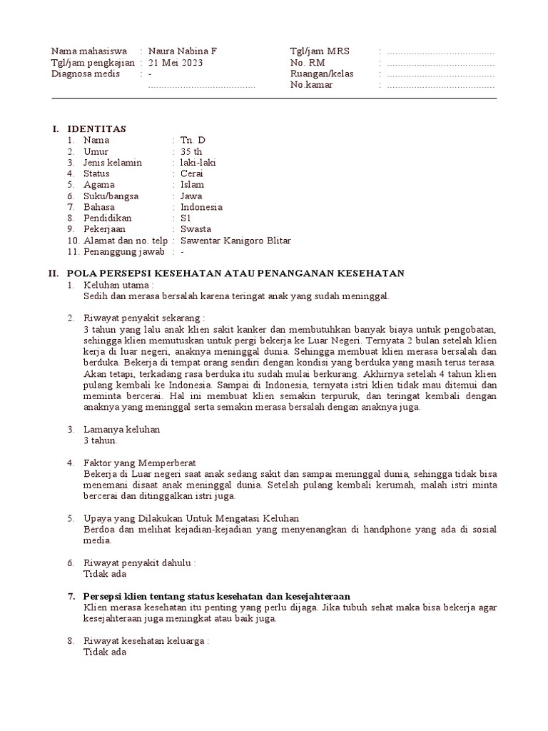 Askep Jiwa | PDF | Pengembangan Diri