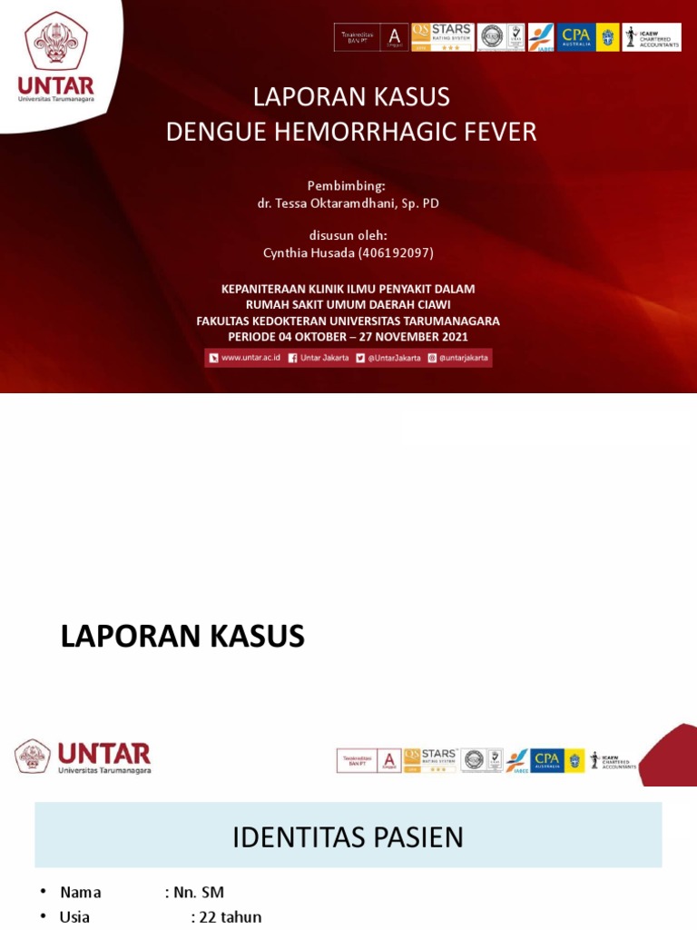 Laporan Kasus DHF - Cynthia Husada | PDF