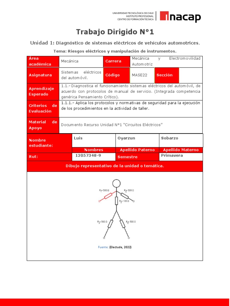 TD N°1 Seguridad en Electricidad | PDF