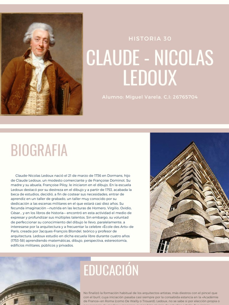 Claude Nicolas Ledoux | PDF