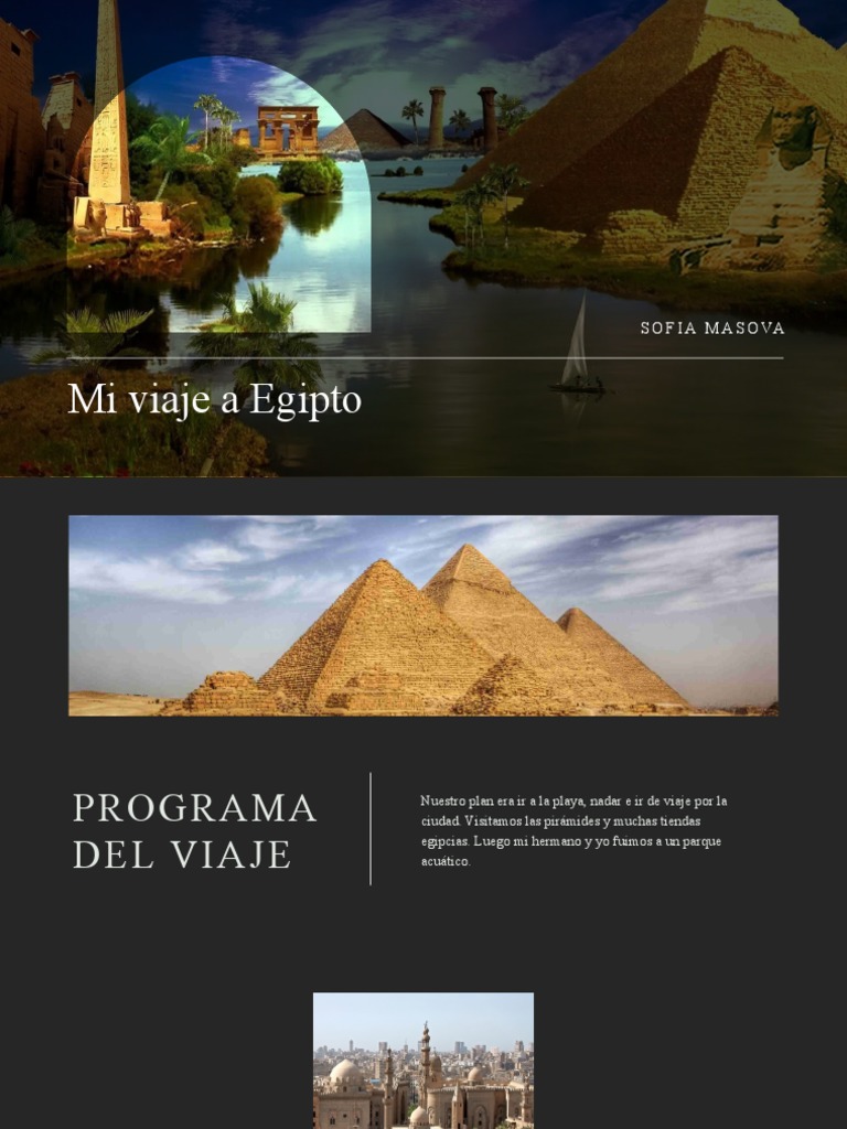 Mi Viaje A Egipto Powerpoint | PDF