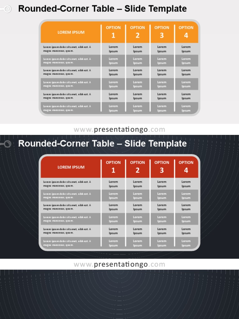 2 1338 Rounded Corner Table PGo 16 - 9 | PDF